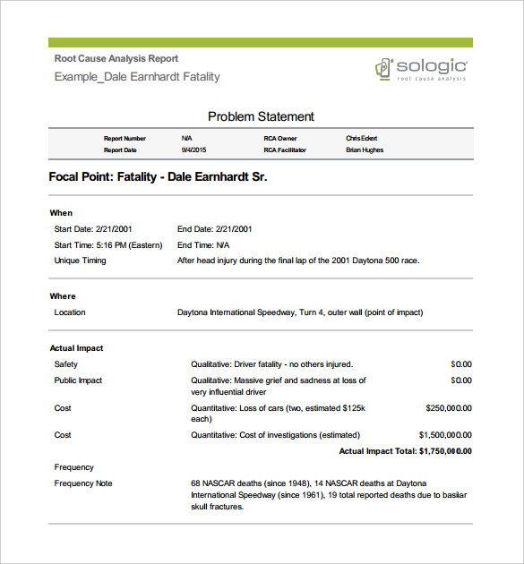 29+ Root Cause Analysis Templates - Word, Apple Pages, Google Docs