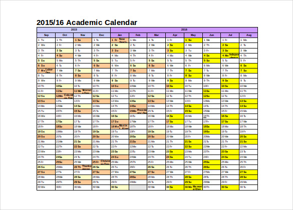 16 Word Calendar Templates Free Download