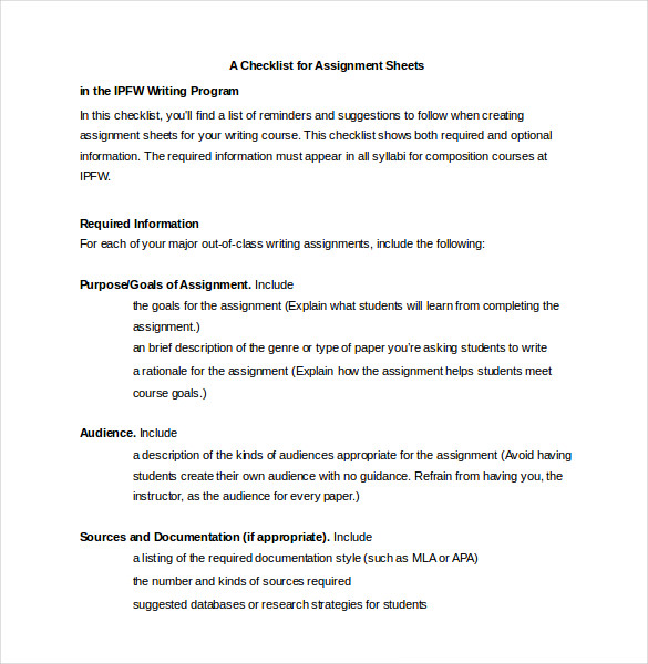 40+ Word Checklist Templates