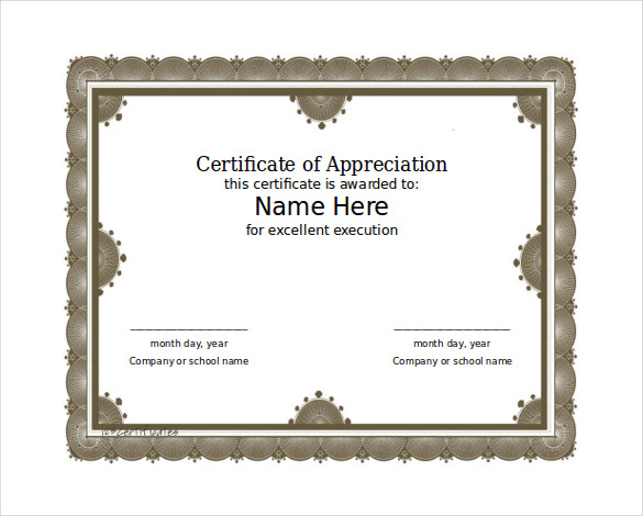 43+ Word Certificate Templates