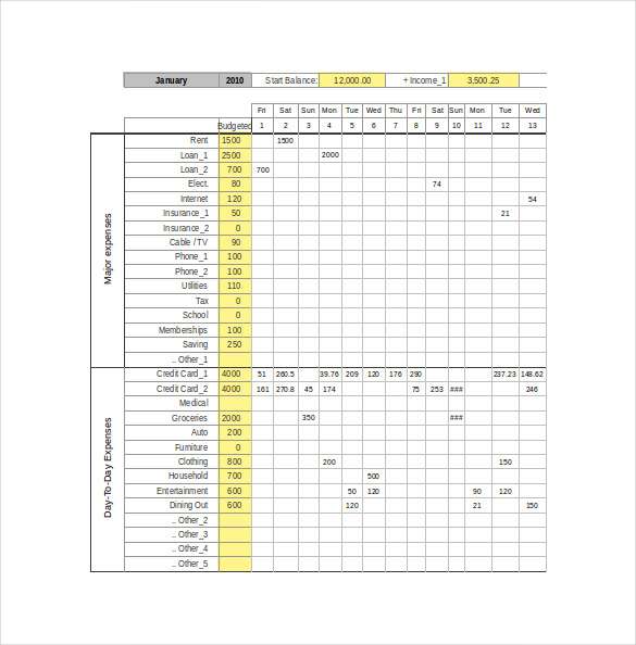 16 Expense Tracking Templates Free Sample Example Format Download 