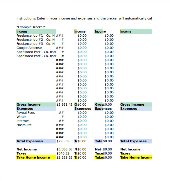 Expense Tracking Template - 18+ Free Word, Excel, PDF Documents Download!