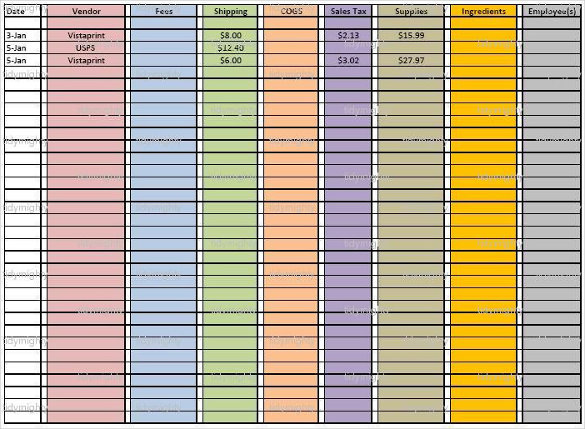Excel Expense Tracker Template Flyer Template