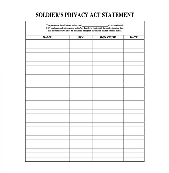 Privacy Act Cover Sheet – 10+ Free Word, PDF Documents Download!