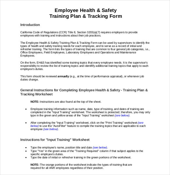 Employee Tracking Template - 11+ Word, Excel, PDF Documents Download!