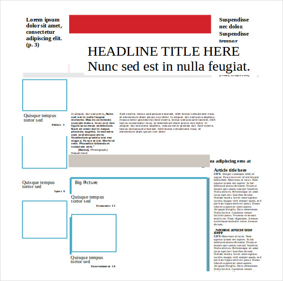 20+ Word Newspaper Templates Free Download