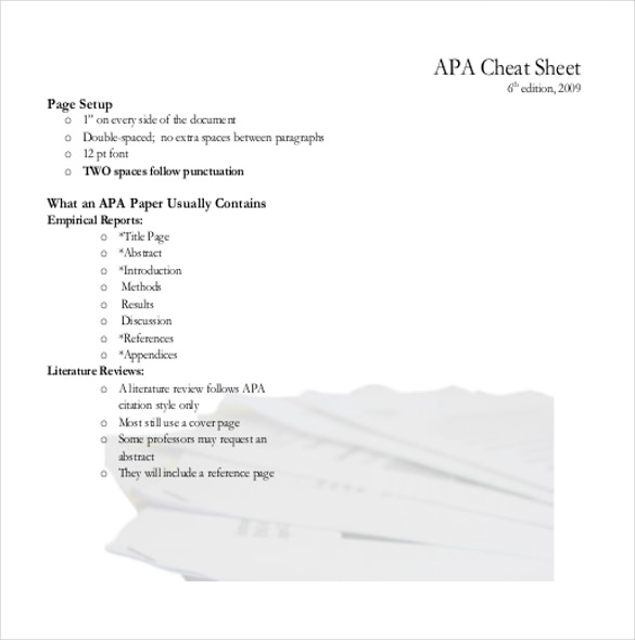 APA Cover Sheet 10 Free Word PDF Documents Download Free Premium Templates