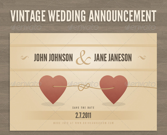 21 Wedding Announcement Templates Free Sample Example Format 