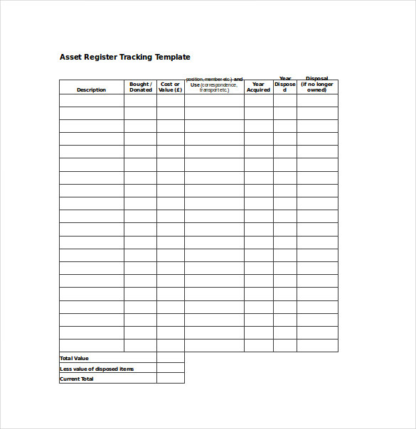 Asset Tracking Template – 8+ Free Word, Excel, PDF Documents Download!