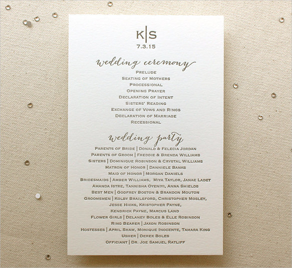23+ Wedding Ceremony Templates – Free Sample, Example, Format Download