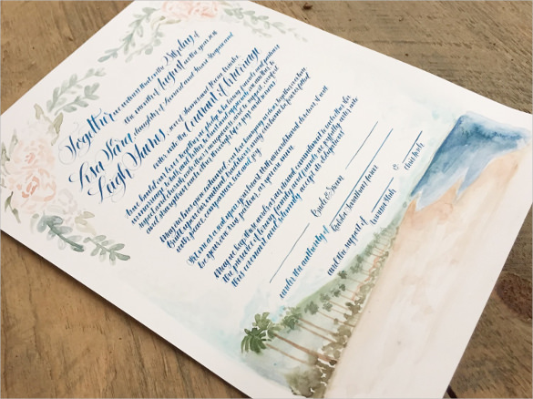 28 Wedding Contract Templates Example Word Google Docs Format Download