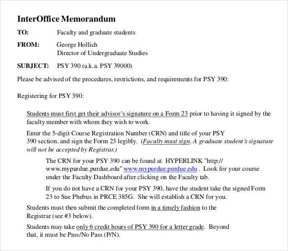 Interoffice Memo Template - 13+ Word, PDF, Google Docs Documents Download
