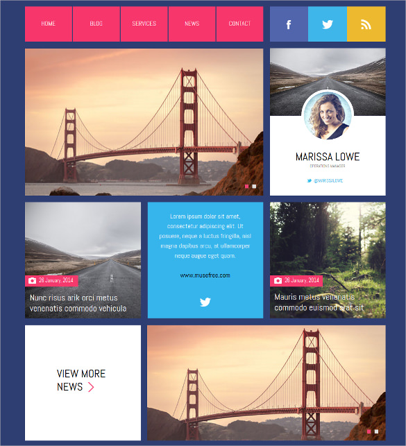 21+ Free Muse Themes & Templates | Free & Premium Templates