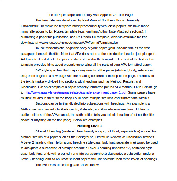 12+ APA Cover Sheet Templates – Free Sample, Example, Format Download