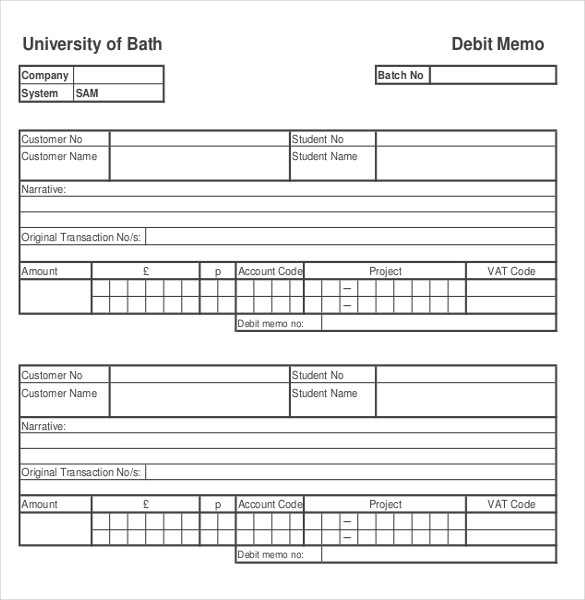 15+ Debit Memo Templates - PDF, DOC, Excel