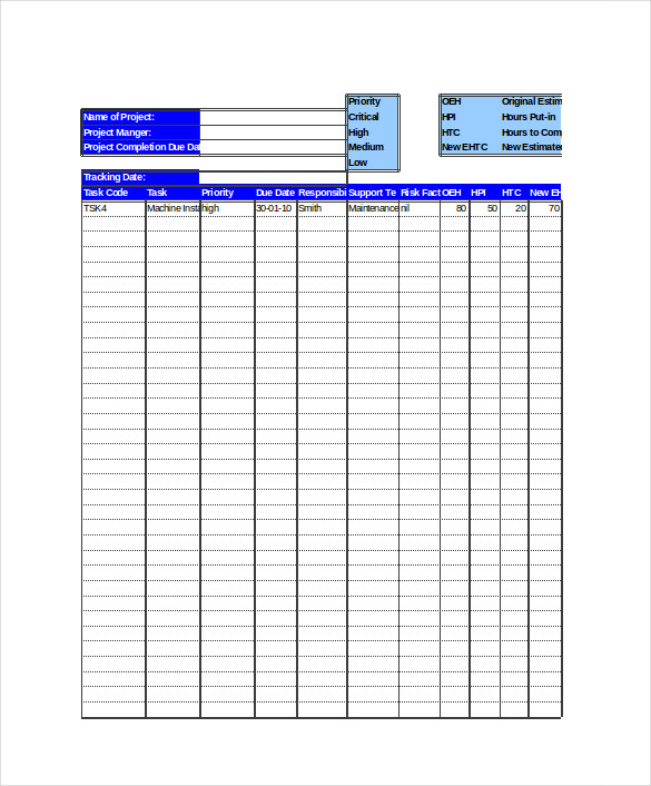 Project Tracking Template 11 Free Word Excel PDF Documents Download 
