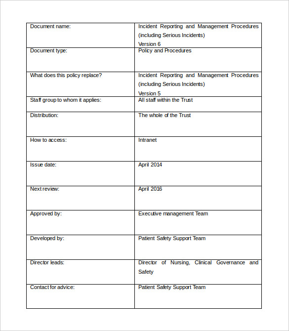 Pdf Management Report Sample PDF Template
