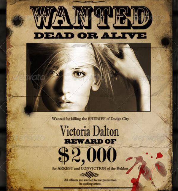 16+ Wanted Poster Templates - Free Sample, Example, Format