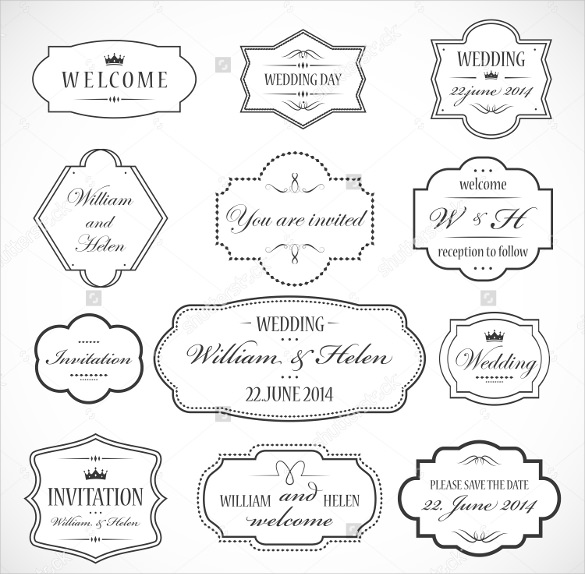 Free Printable Wedding Labels Template Printable Templates