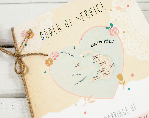 16+ Wedding Order of Service Templates in MS Excel, MS Word, Numbers ...