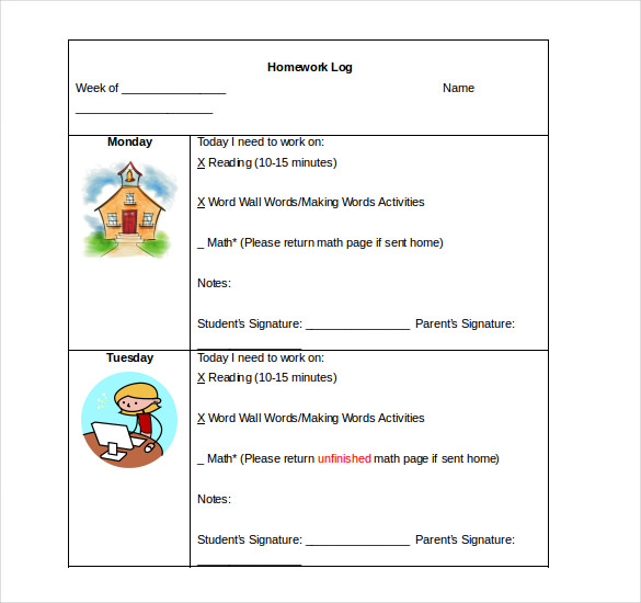 29+ Word Log Templates Free Download