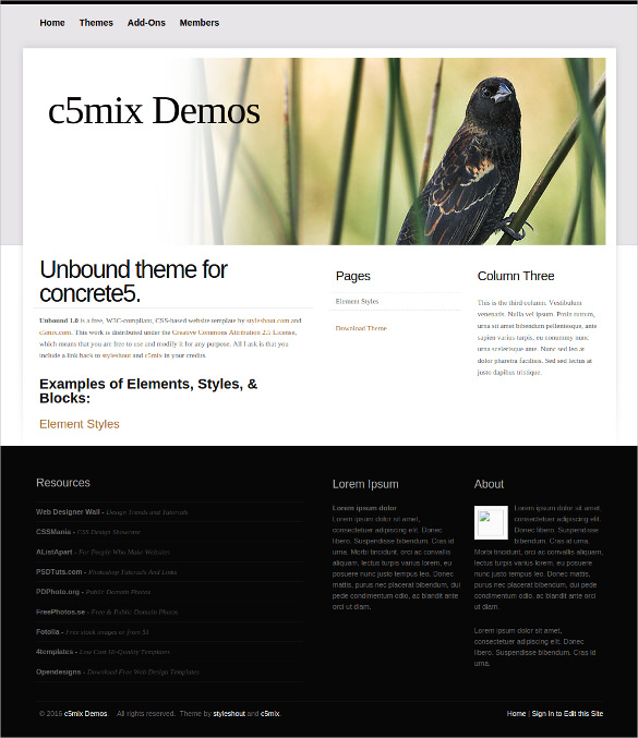 33+ Concrete5 Themes & Templates