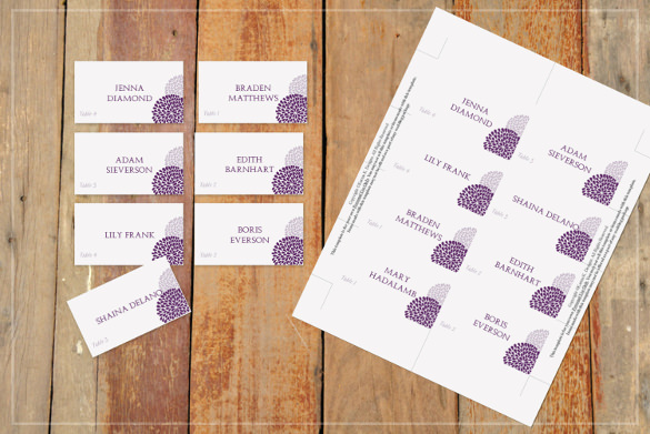 Free Escort Card Printables Printable Templates