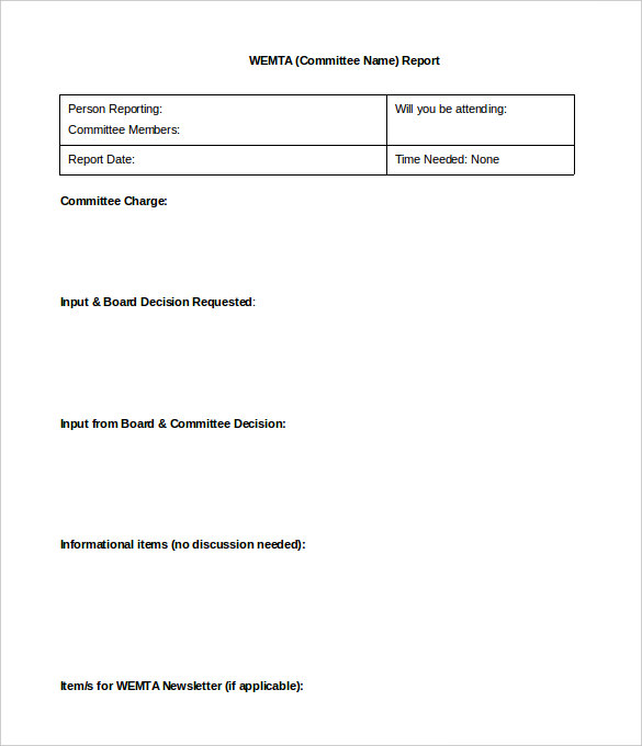24+ Board Report Templates in PDF | MS Word | Apple Pages | Google Docs