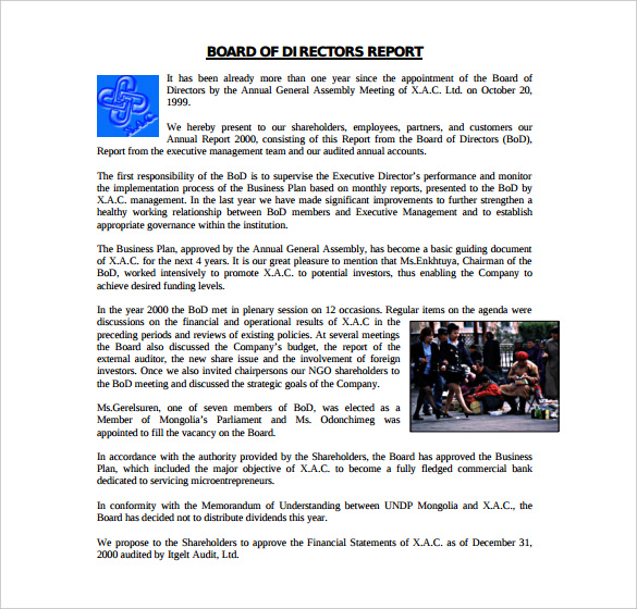 24+ Board Report Templates in PDF | MS Word | Apple Pages | Google Docs