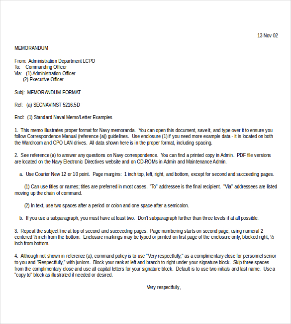 16+ Professional Memo Templates – Sample Word, Google Docs Format Download