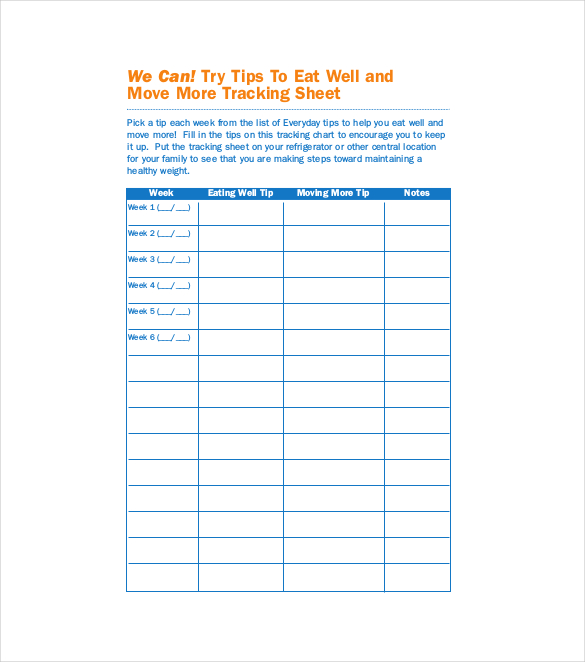 16+ Tracking Sheet Templates - Free Sample, Example Format Download!