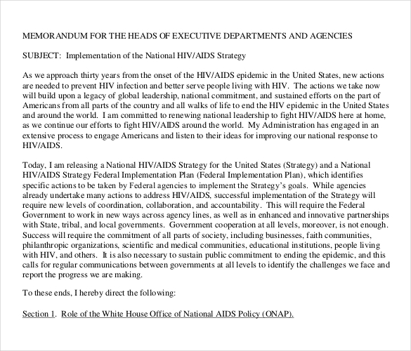 12+ Executive Memo Templates – Sample Word, Google Docs Format Download