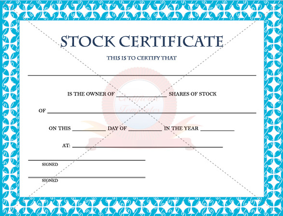 27+ Stock Certificate Templates - Word, PSD, AI, Publisher