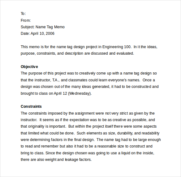 18+ Internal Memo Templates - PDF, Google Docs, Word