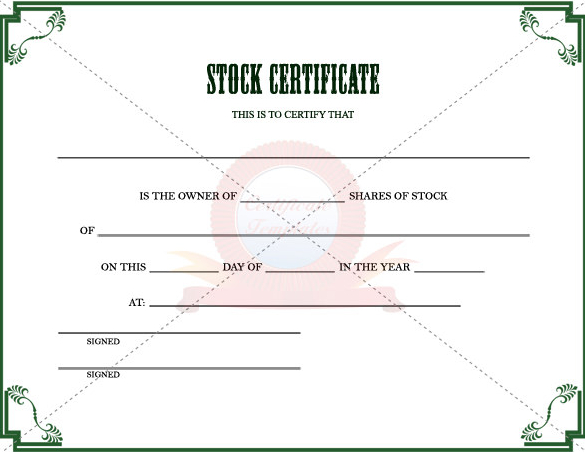 27+ Stock Certificate Templates - Word, PSD, AI, Publisher