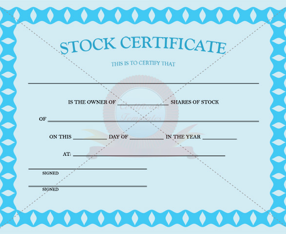 22+ Stock Certificate Templates - Word, PSD, AI, Publisher