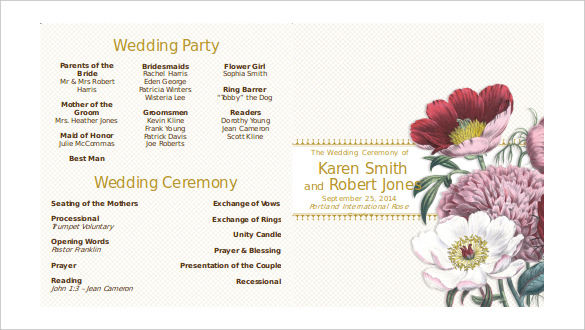 8+ Word Wedding Program Templates Free Download