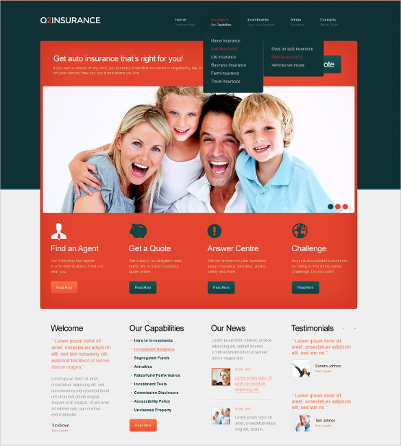 26+ Insurance Website Themes & Templates