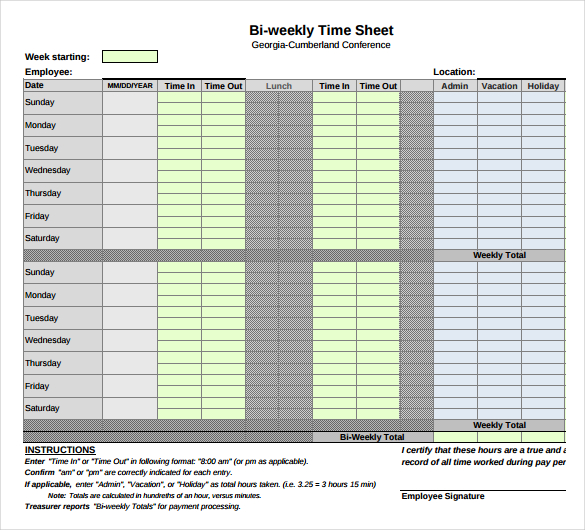 28+ Weekly Timesheet Templates – Free Sample, Example Format Download