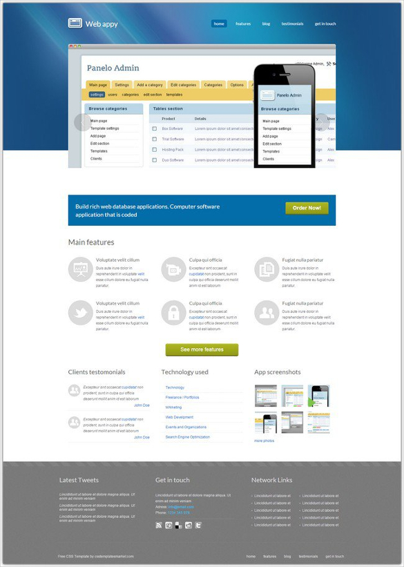 Free Dreamweaver Template – 10+ Free PSD, AI, Vector EPS Format Download