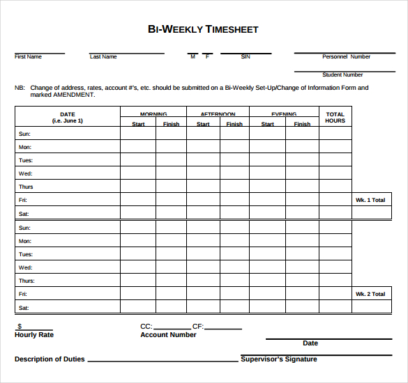 29+ Free Timesheet Templates – Free Sample, Example Format Download