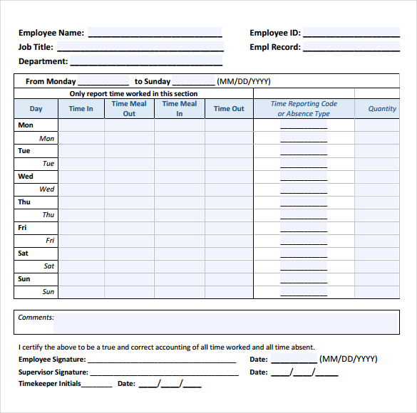 29+ Free Timesheet Templates – Free Sample, Example Format Download
