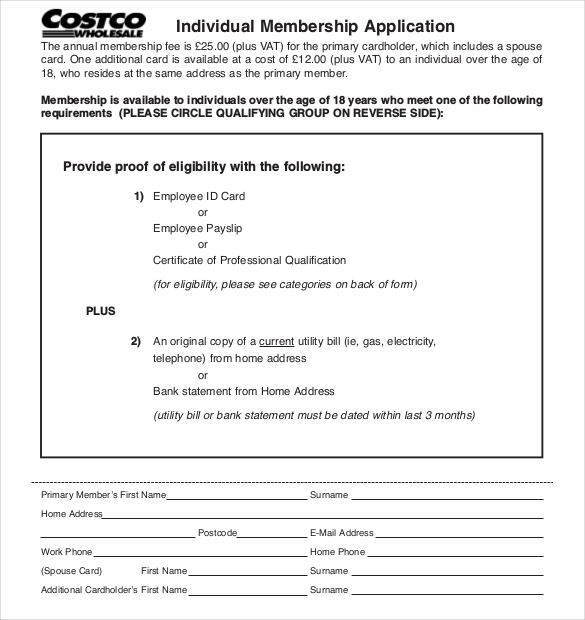 Membership Application Template - 23+ Free Word, PDF Documents Download!