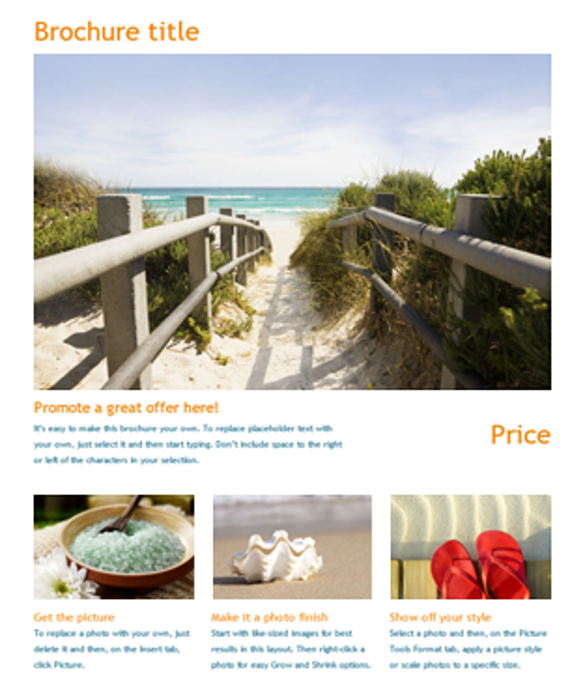 12 Free Download Travel Brochure Templates In Microsoft Word