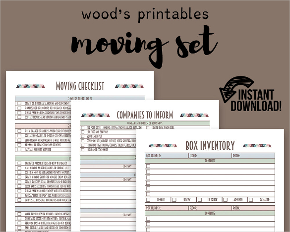 Moving Checklist Template - 20+ Word, Excel, PDF Documents Download!