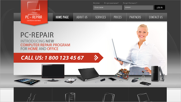 28+ Computer Repair Website Themes & Templates | Free & Premium Templates