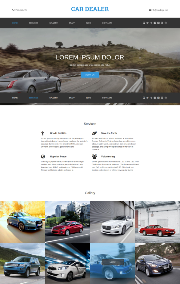 28+ Car Dealer Website Themes & Templates