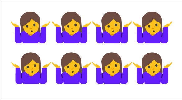 14+ Shrugging Emoji : A Perfect Way To Show A Carefree Attitude