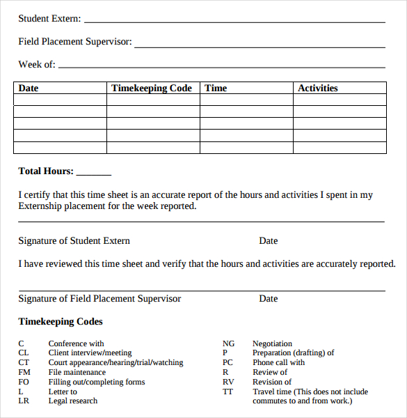 12+ Legal and Lawyer Timesheet Templates – PDF, Word, Excel