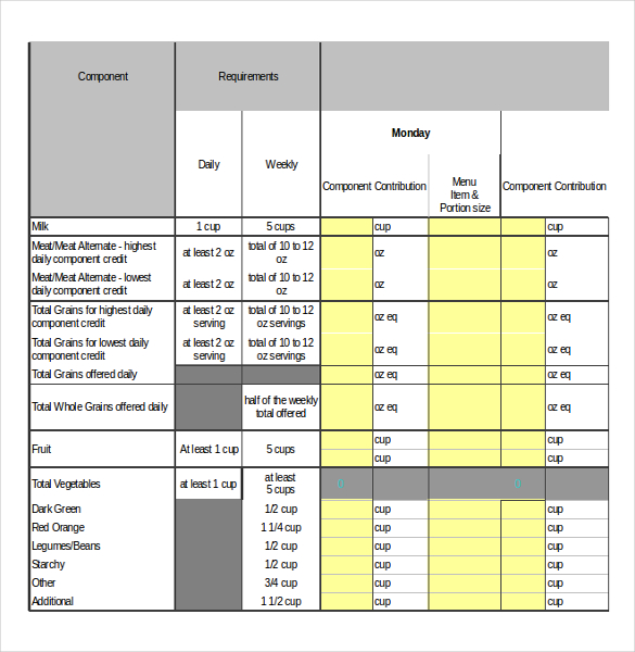 47+ Menu Templates - Free Excel, PDF, Word, PSD | Free & Premium Templates